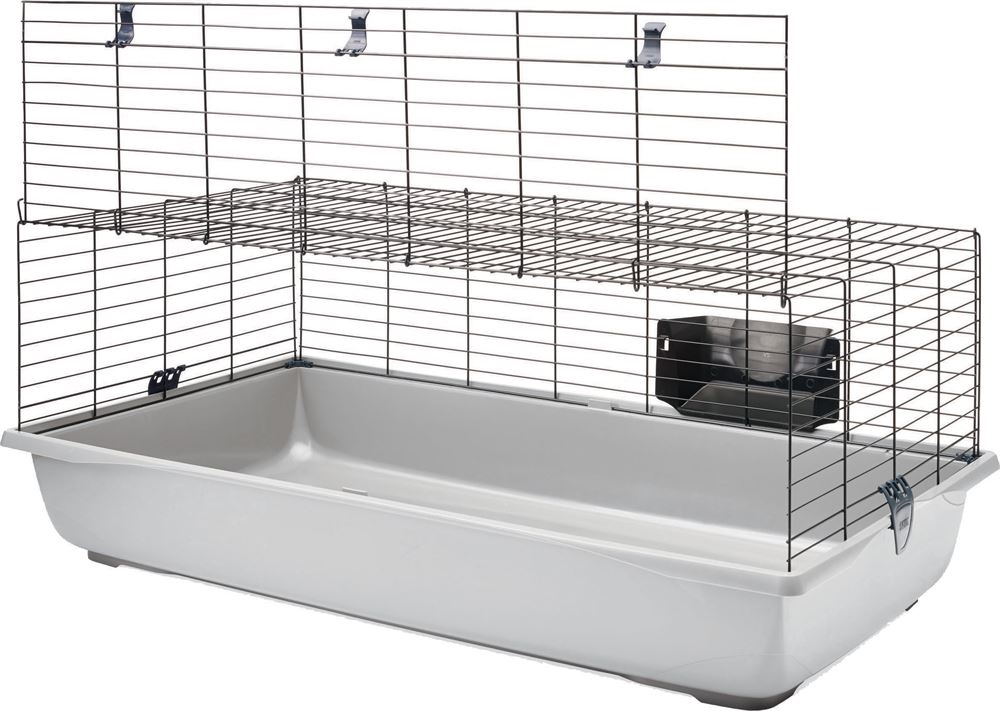 Køb Kaninbur - Marsvinbur Ambiente 120 cm - sort - grå - hurtig levering.