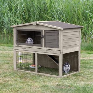 Køb Trixie udendørs kaninbur Natura med indhegning 124 x 102 x 78 cm ...
